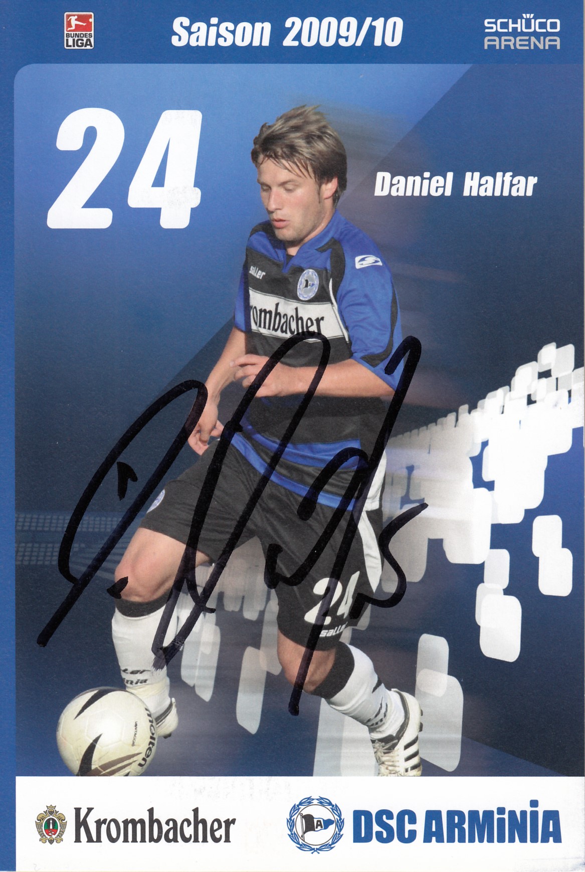 jrautogramme.de - Halfar, Daniel - Arminia Bielefeld (2009/10)