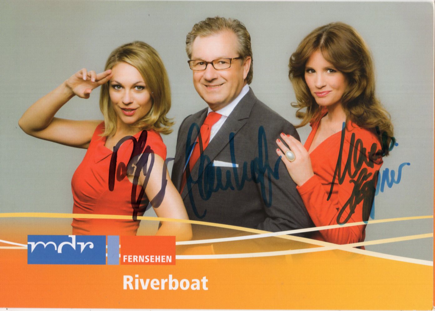jrautogramme.de - Riverboat (Jan Hofer, Ruth Moschner, Maraile Höppner)